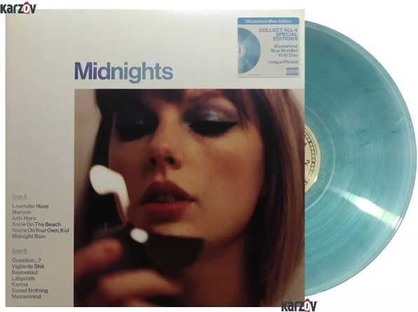 Taylor Swift Midnights / Moonstone Blue Edition Lp Vinyl – KARZOV