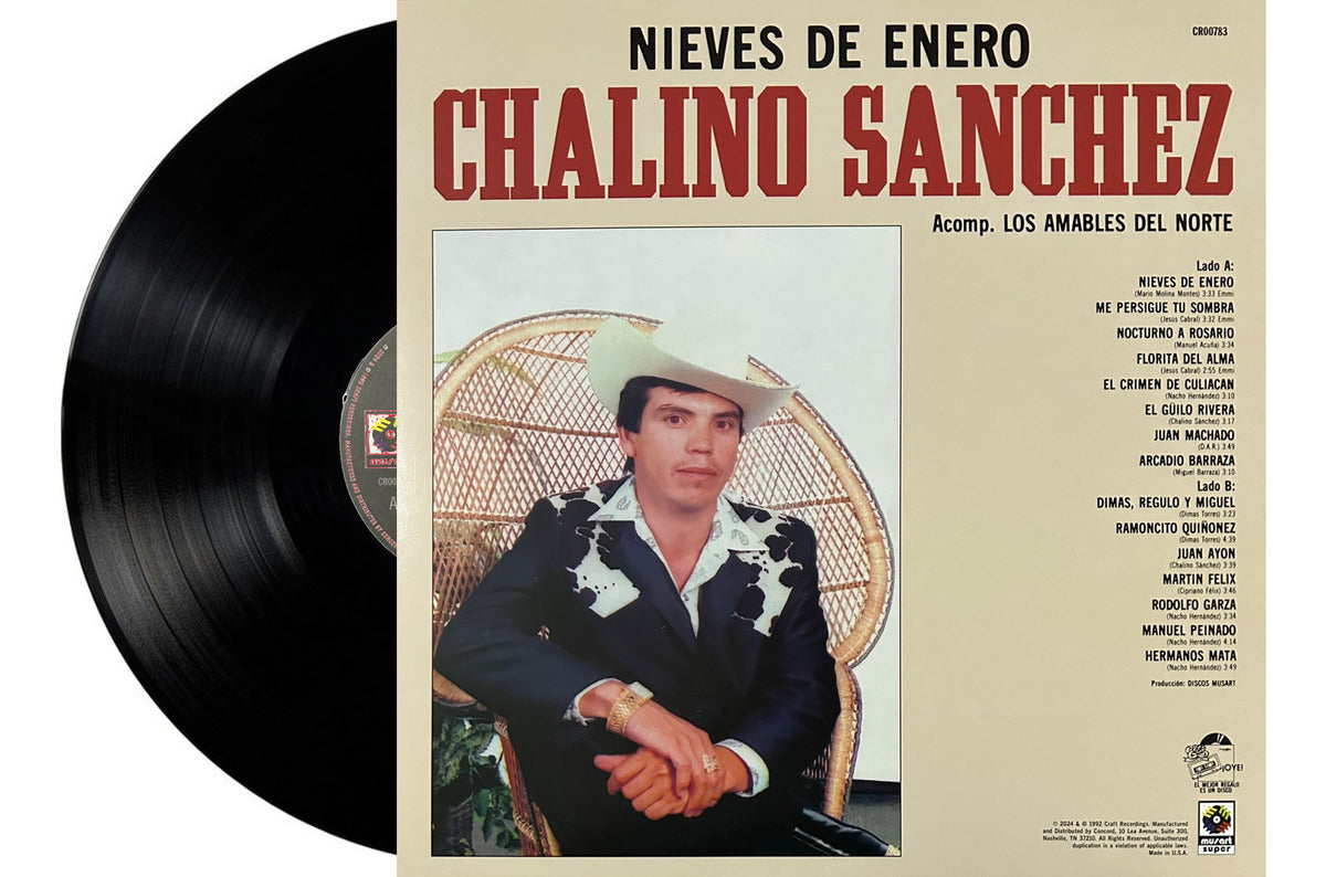 Chalino Sanchez Nieves De Enero Lp Vinyl – KARZOV